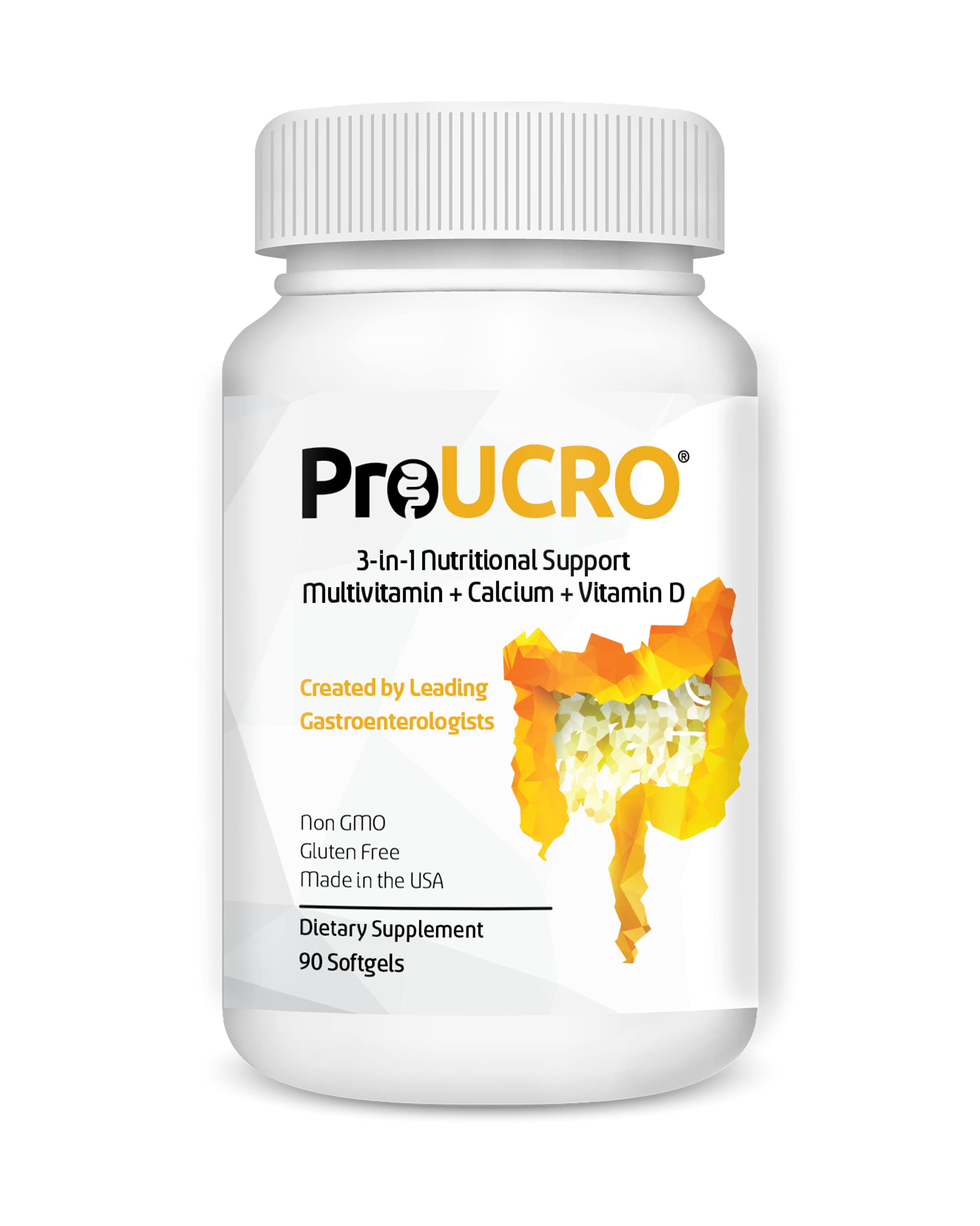 ProUCRO Gut Multivitamins: Nutritional Support for IBD Softgels 30-Day Supply