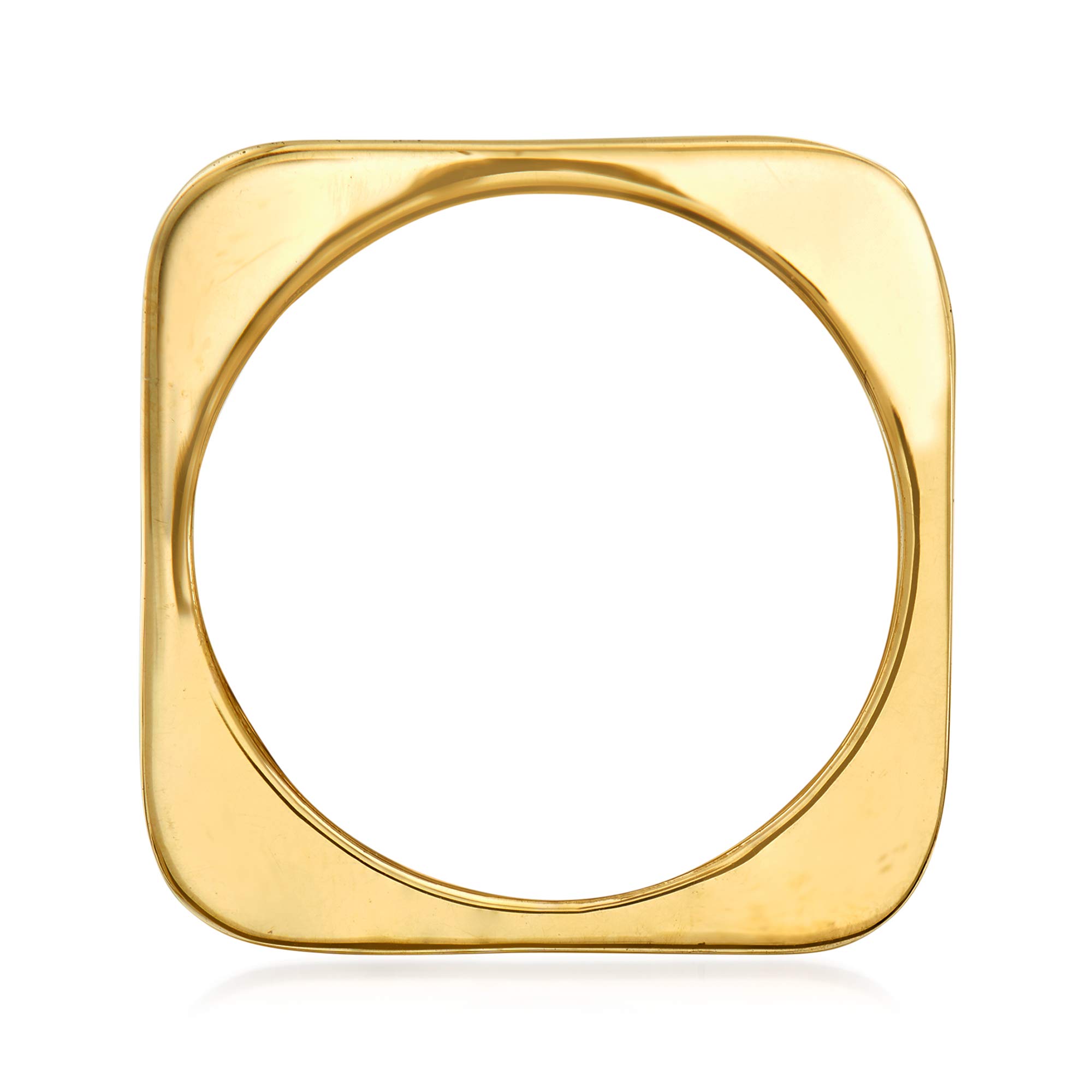 Ross-Simons Italian 14kt Yellow Gold Square Ring. Size 9