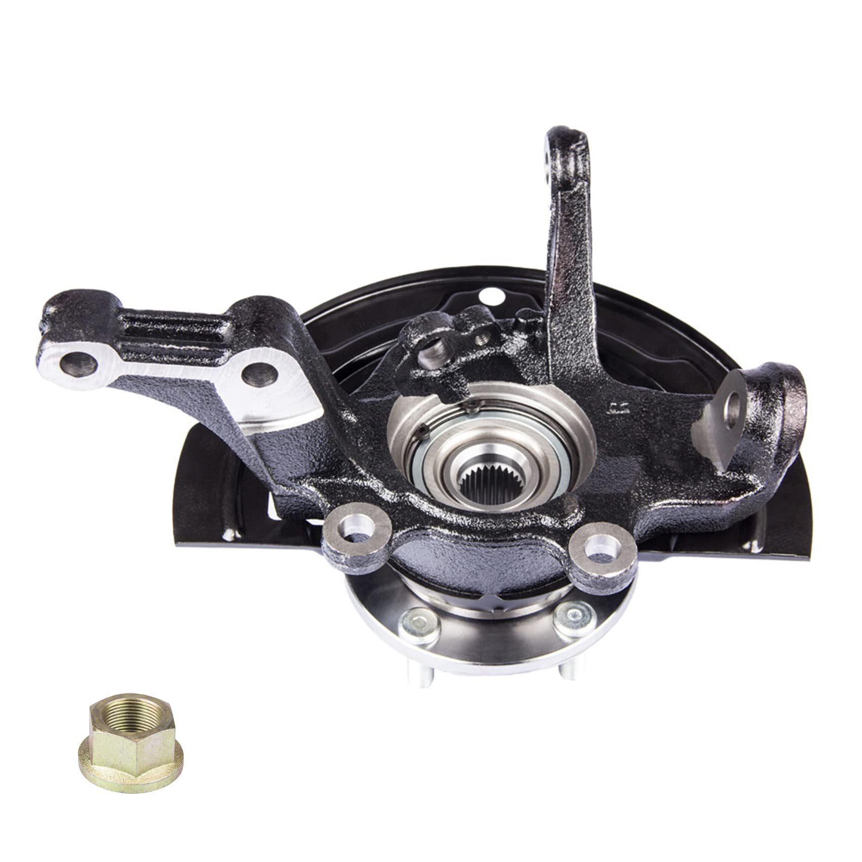 Steering Knuckle Assembly Front Right Passenger Side 698-378 Compatible with 2002 2003 2004 2005 2006 Nissan Altima Replace LK006 400148J000