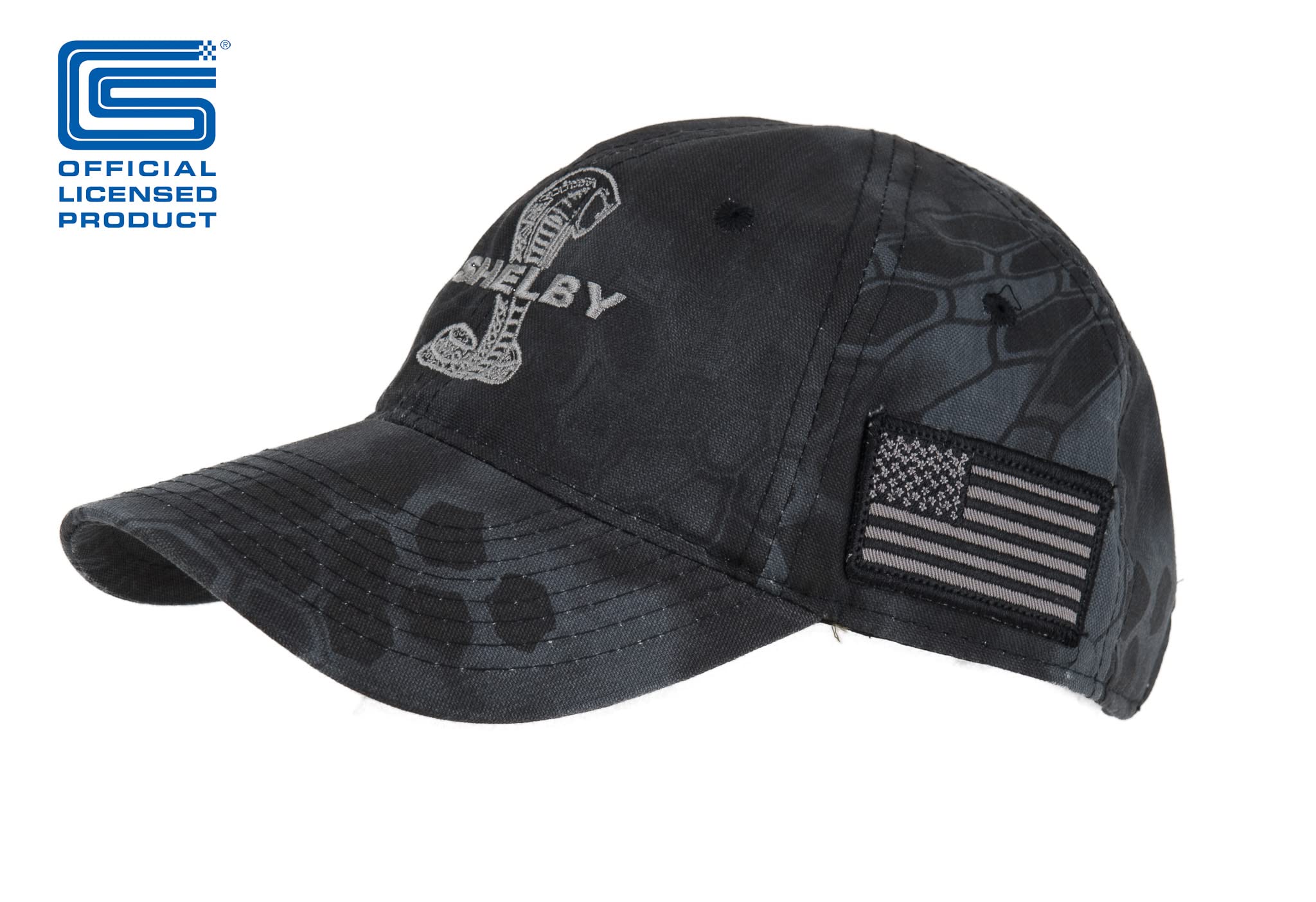 Shelby Black Camo Cap Hat | Officially Licensed Shelby® Product | Adjustable, One-Size Fits All