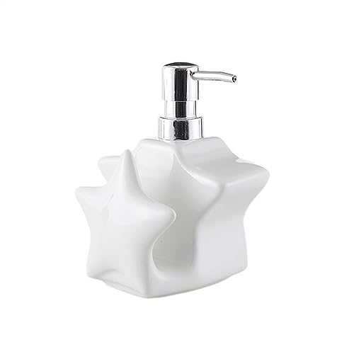 Soap Dispenser Star Shape Soap Dispenser, Soap Pump with Soap Holder for Massage Essential Oil Dish Soap Lotion, Empty Bottle with Pump Soap Pump Bottles