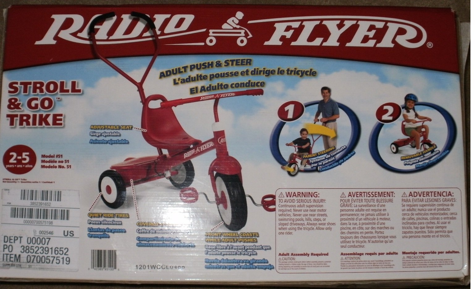 Radio Flyer Stroll & Go Trike