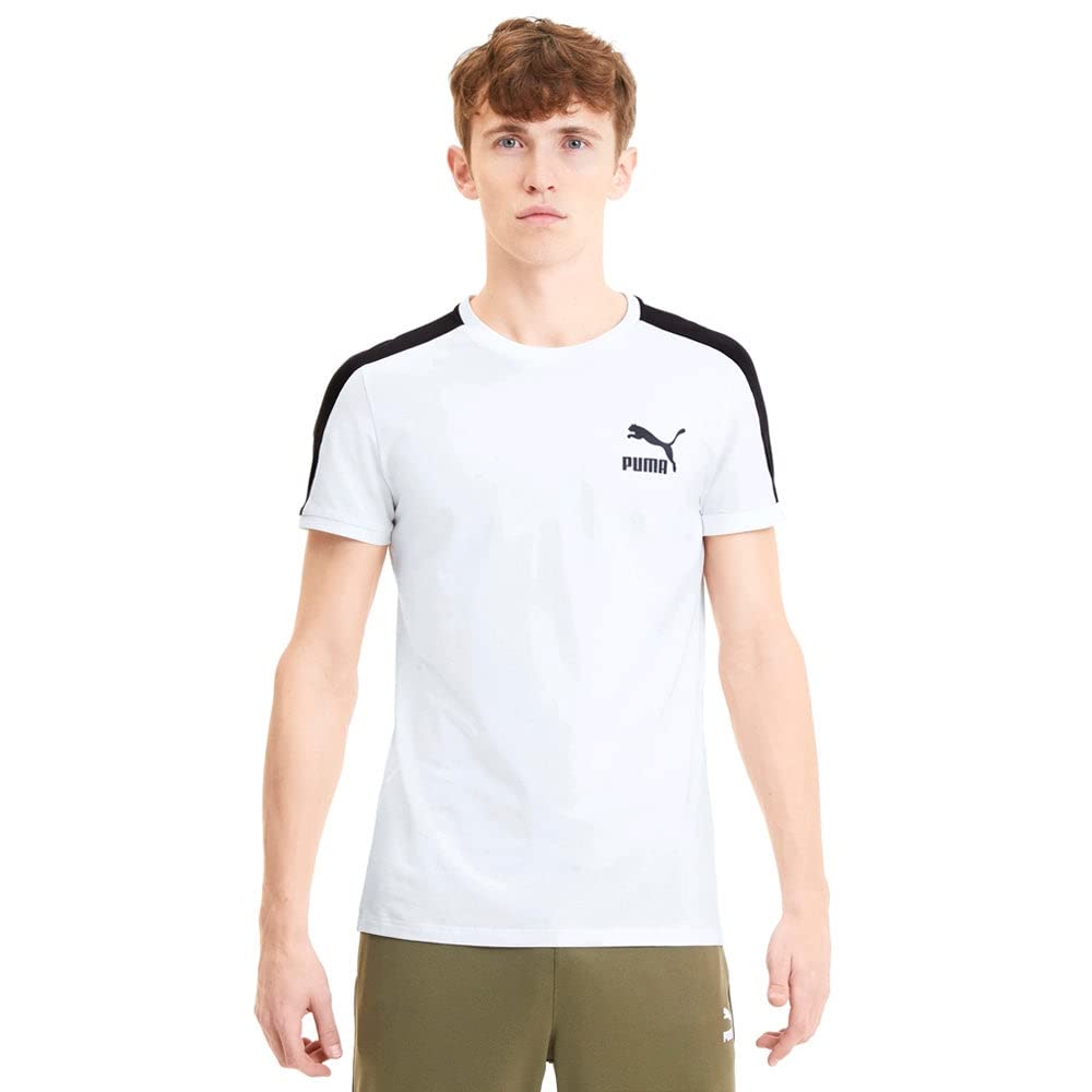 PUMA-Men's Iconic T7 Slim TEE, CASTLEROCK, L
