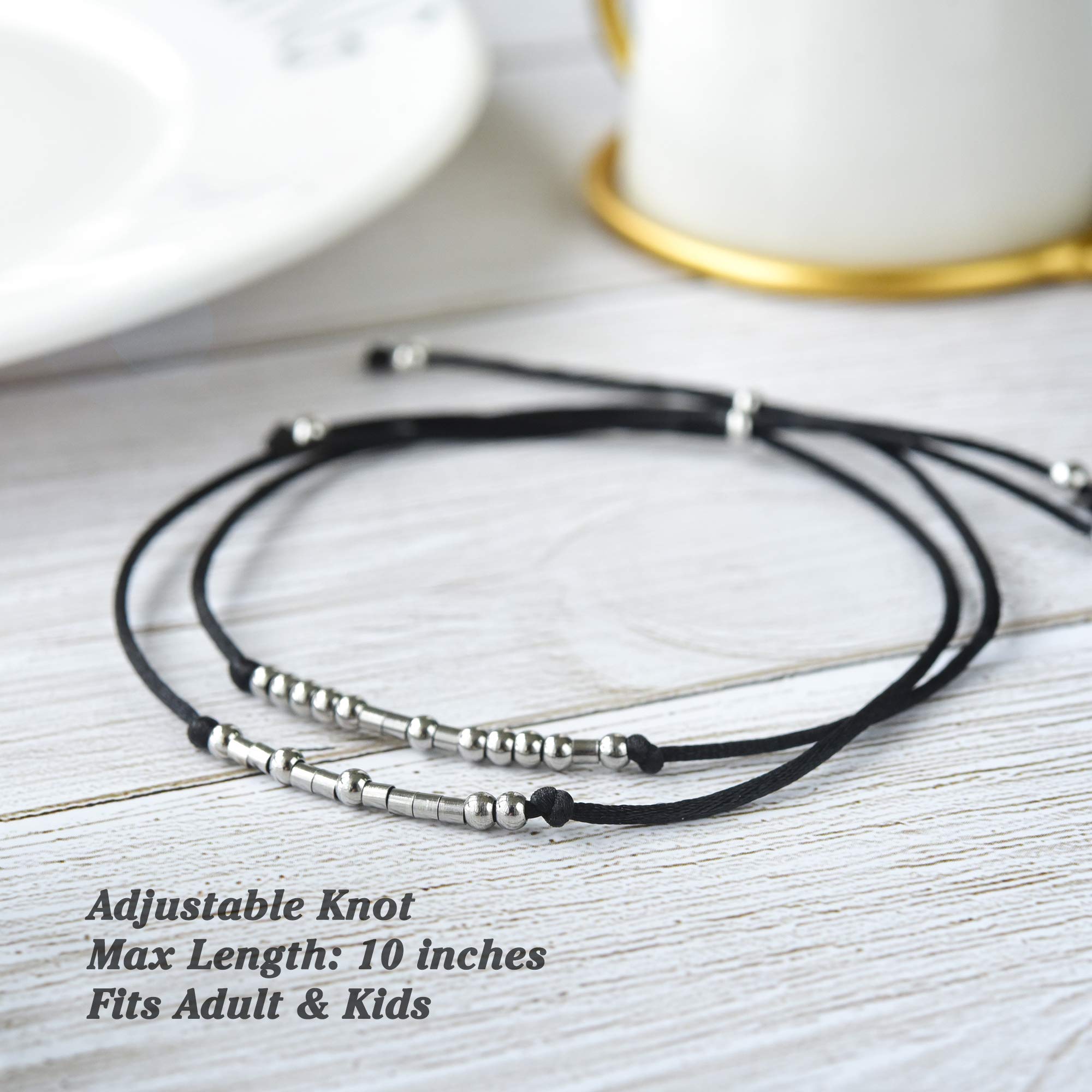 Tarsus WWJD HWLF Bracelets What Would Jesus Do He Would Love First Bracelet Morse Code Gifts for Women Girl