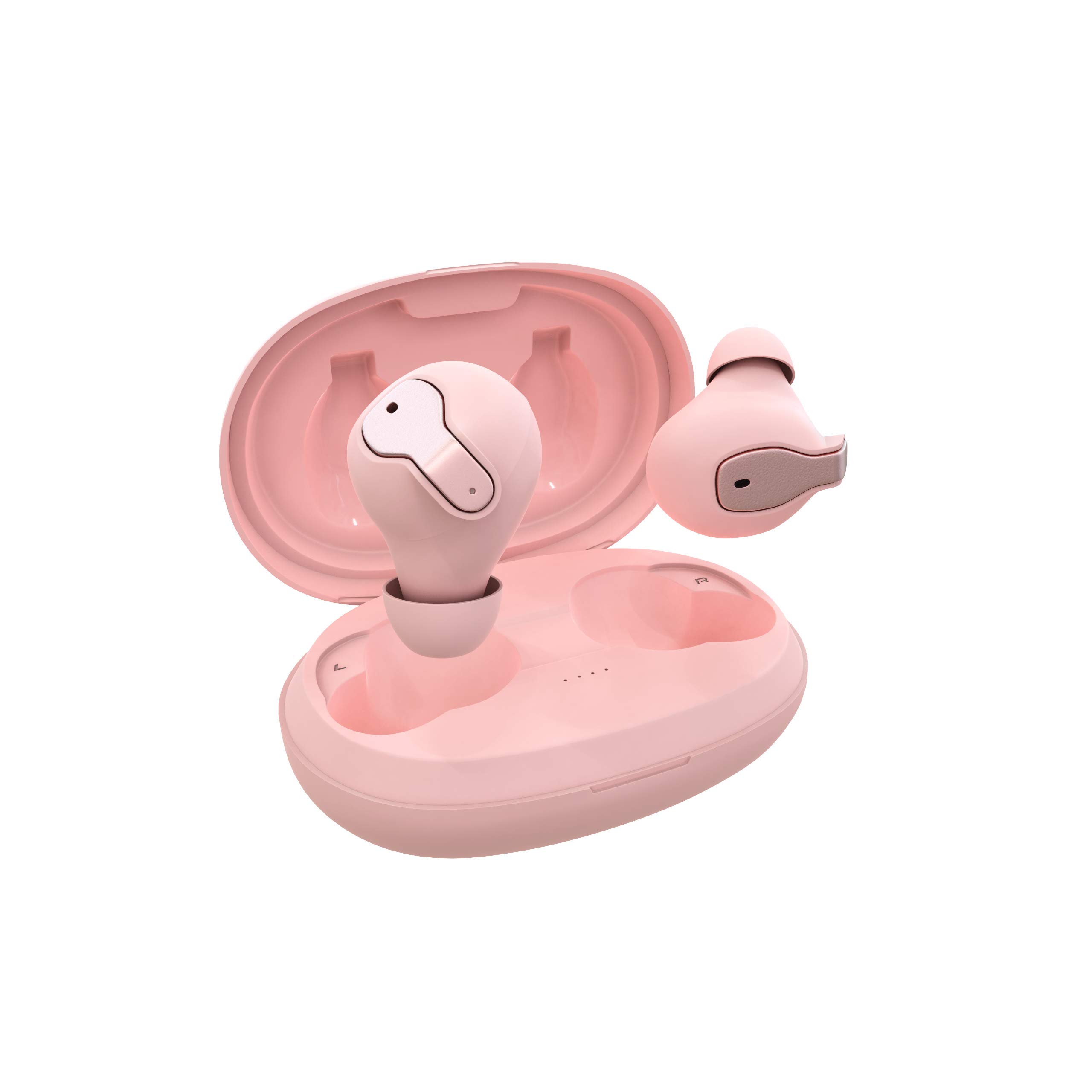 ShellPods Wireless Earbuds with Wire Charging Case - Ergonomically Designed Wireless Earbuds with Microphone - Workout Earbuds with Intelligent Noise Reduction - Magnetic Charging Bluetooth Earphones