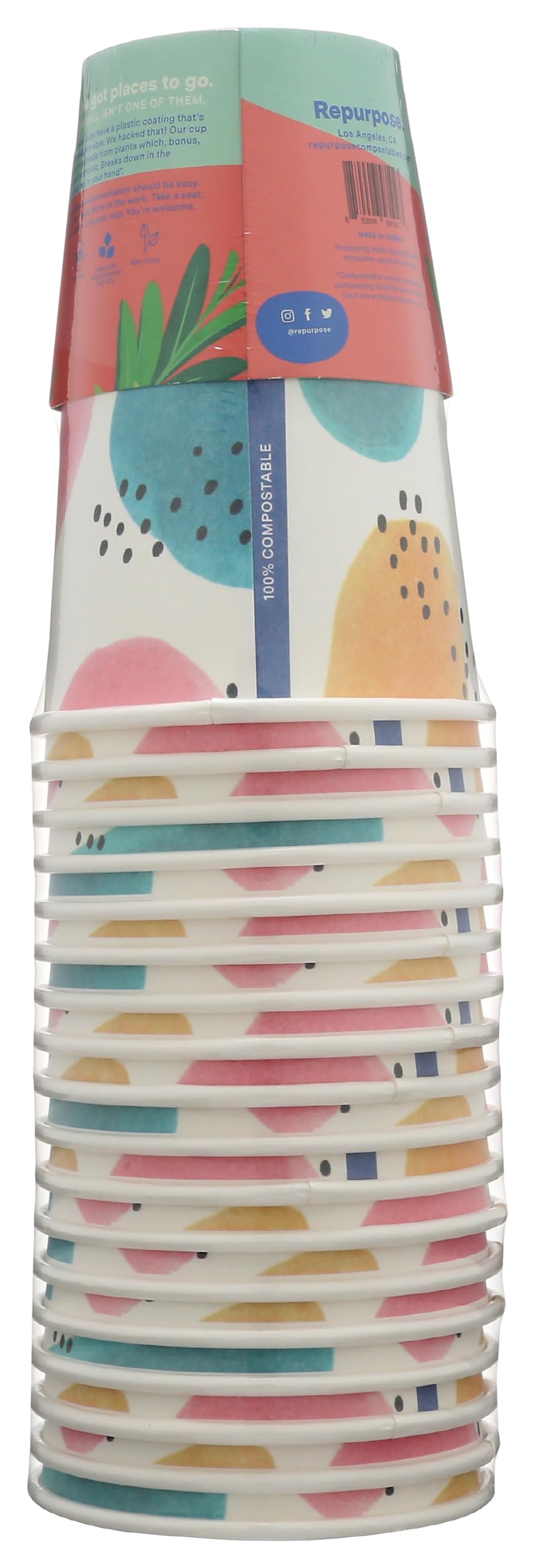 Repurpose, Eco-Tall Hot Cups 16 Ounce, 18 Count
