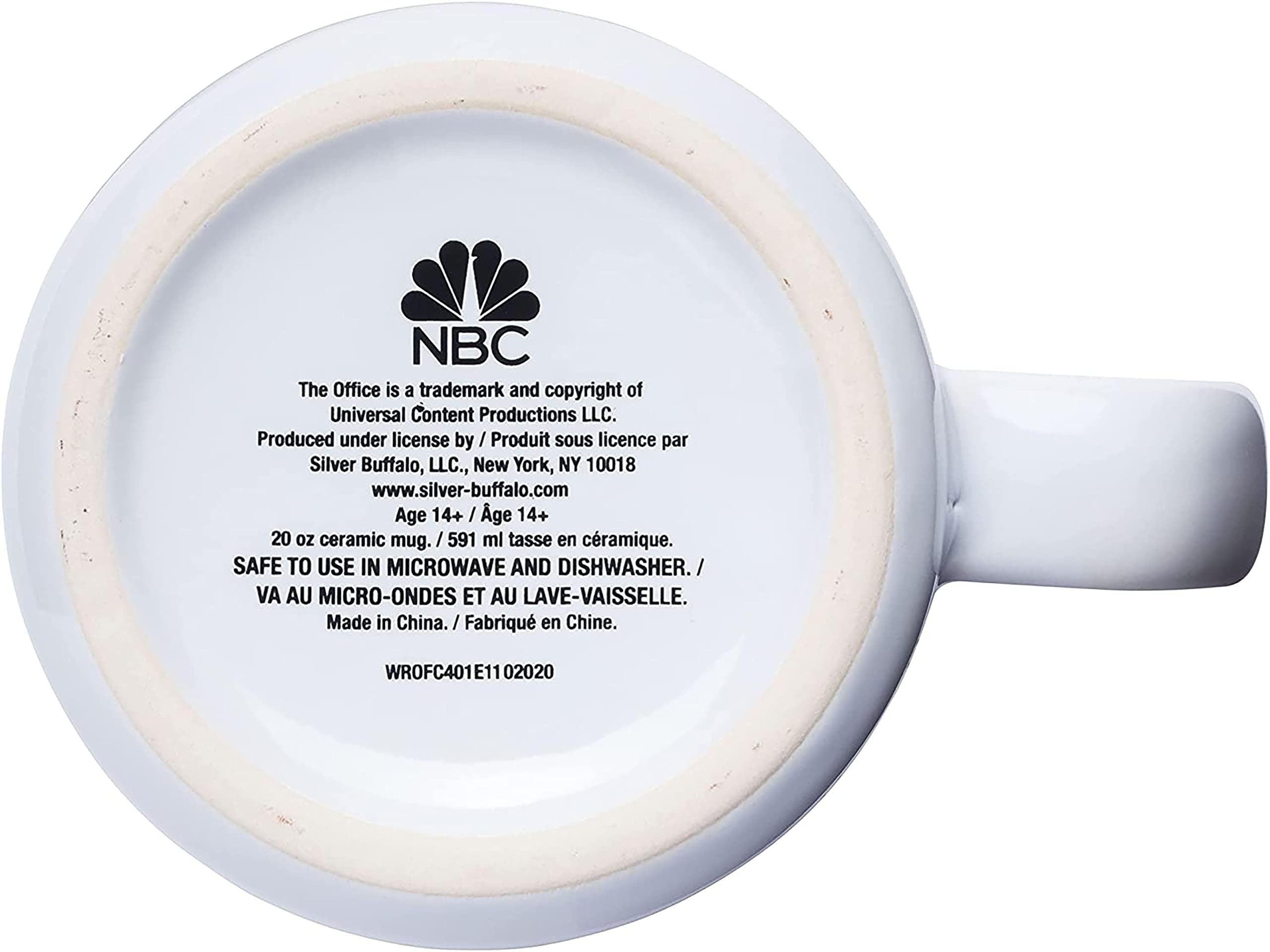 Silver Buffalo The Office Schrute Farms Ceramic Camper Mug, 20 Ounces