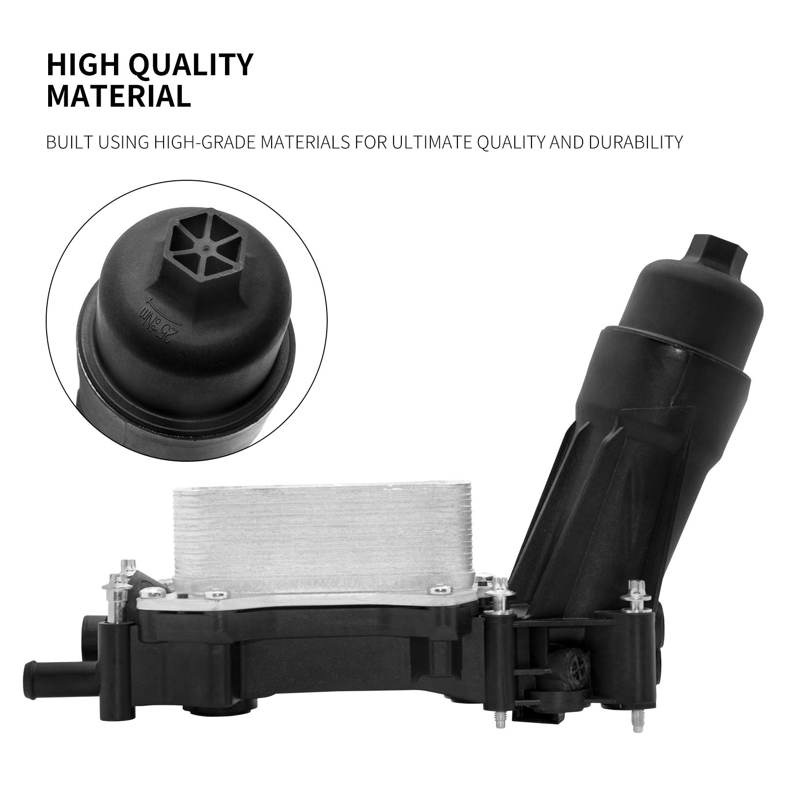 Sikawai 68105583AA Engine Oil Filter Housing Adapter Replaces 68105583AF 68105583AE 68105583AB