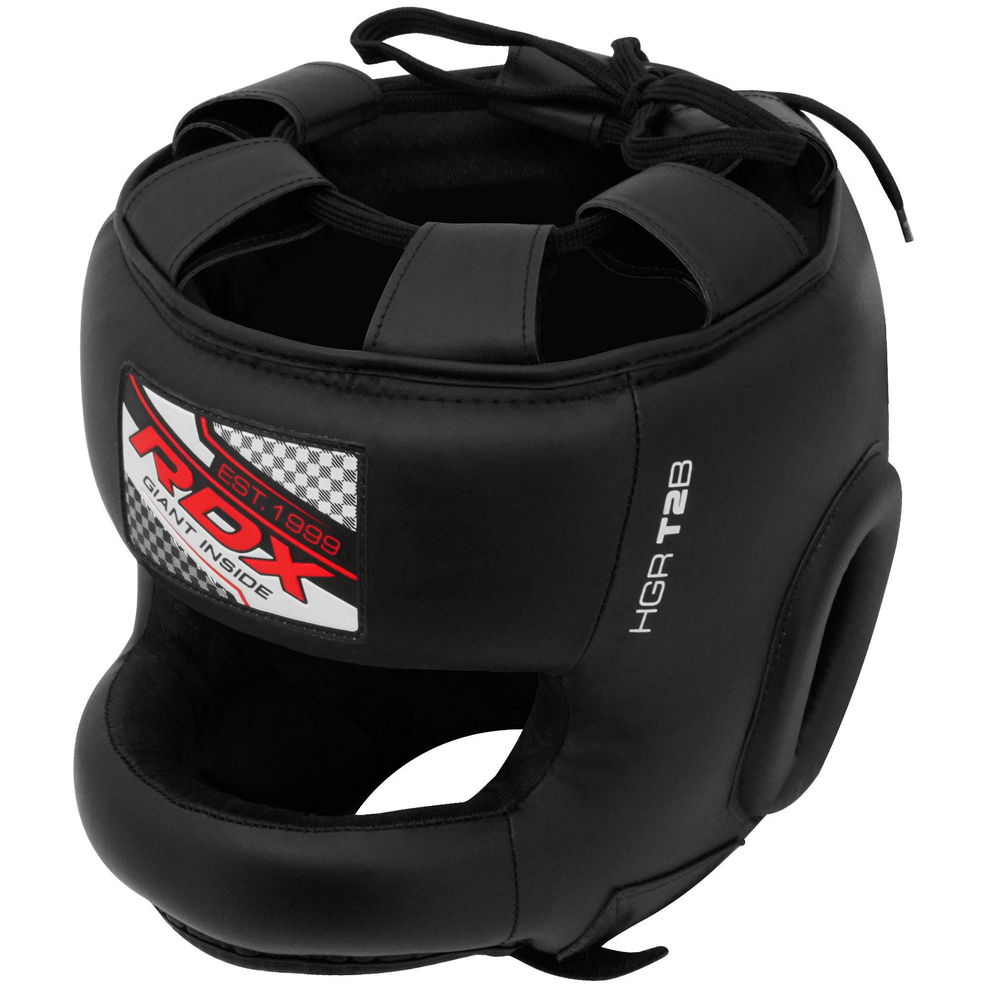 RDX Headgear for Boxing, Maya Hide Leather, for MMA Sparring Grappling Kickboxing Taekwondo Karate BJJ Fighting
