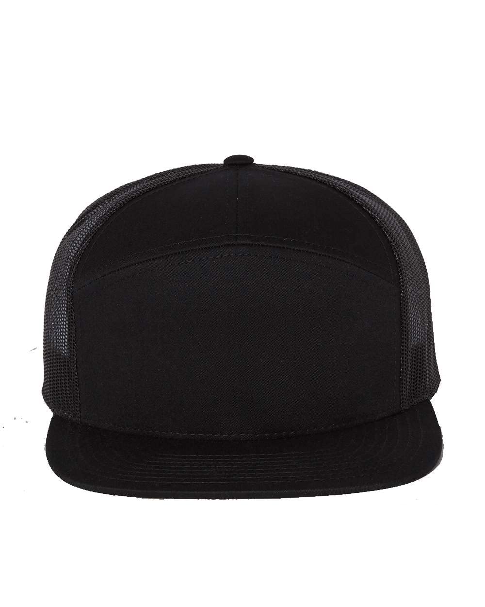 Richardson - Seven-Panel Trucker Cap - 168 | One Size | Black