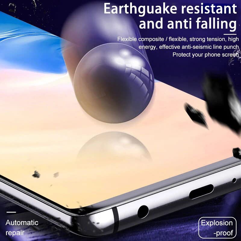 PORRVDP Hydrogel Screen Protector for Xiaomi Poco X3 GT (NOT Tempered Glass Film),2 Pcs Upgraded Flexible TPU Transparent Protective Screen Protector [Clear HD] [Ultra Sensitivity][Non-breakable]