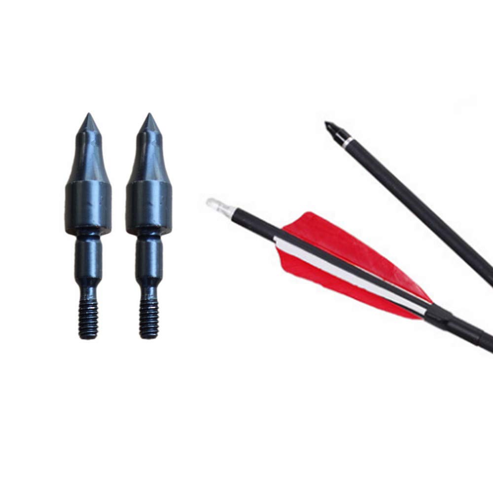 Smanzu 24 Pcs Screw in Archery Field Points for Arrows, Bullet Points Arrow Tips for Target Shooting and Practice, 100 Grain Each