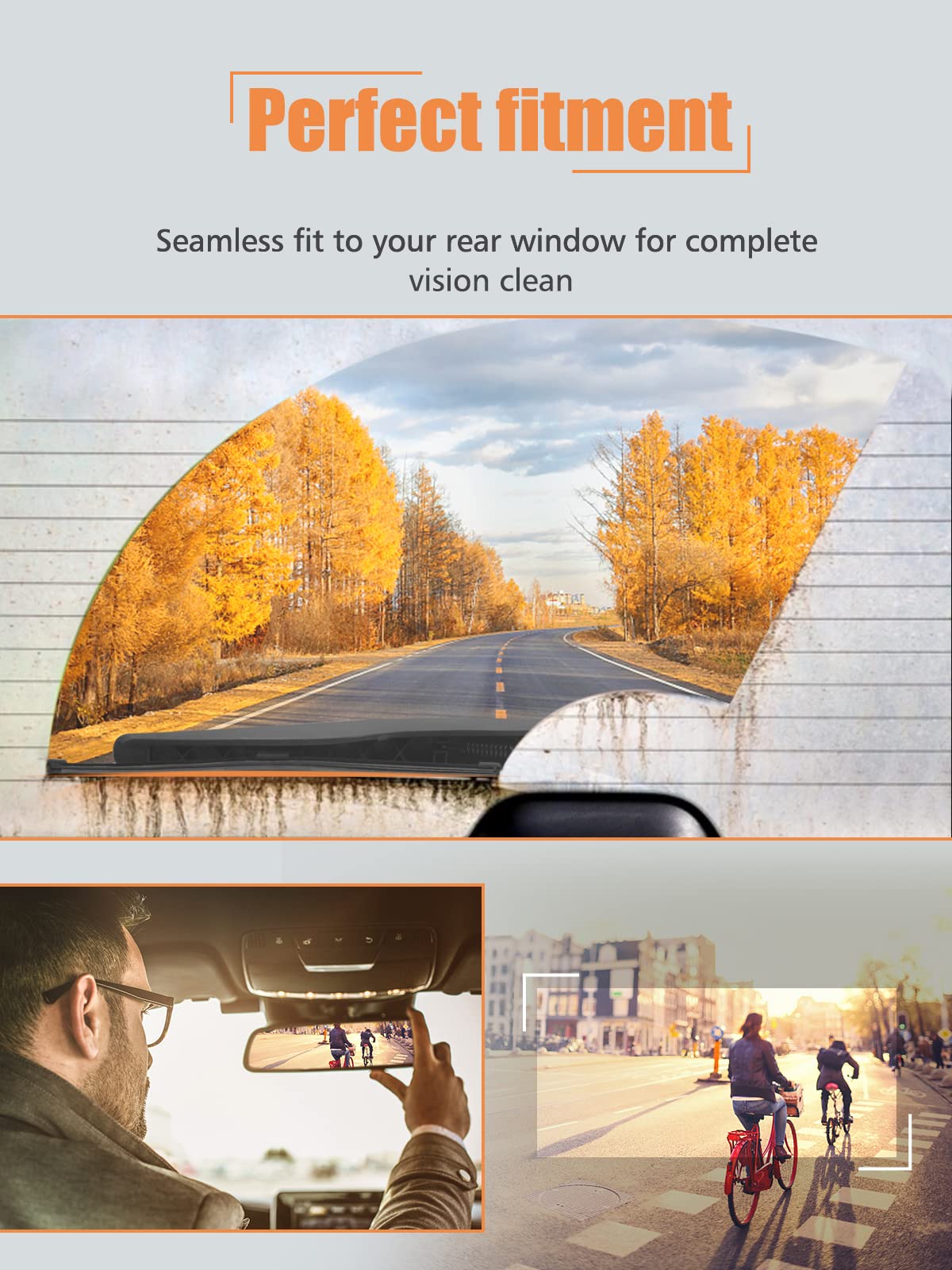 Rear Windshield Wiper Arm Blade, Reokacement for Ford Explorer 2011-2023 - Factory OE Style BB5Z17526C