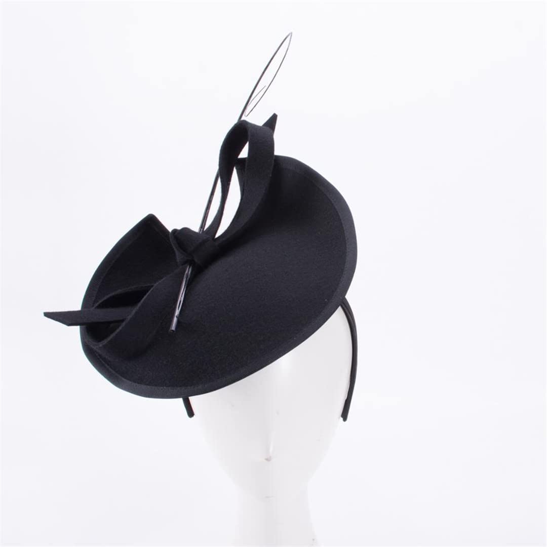 Womens S Vintage Look Wool Felt Saucer Headpiece Cocktail Hat A570 Camel One Size