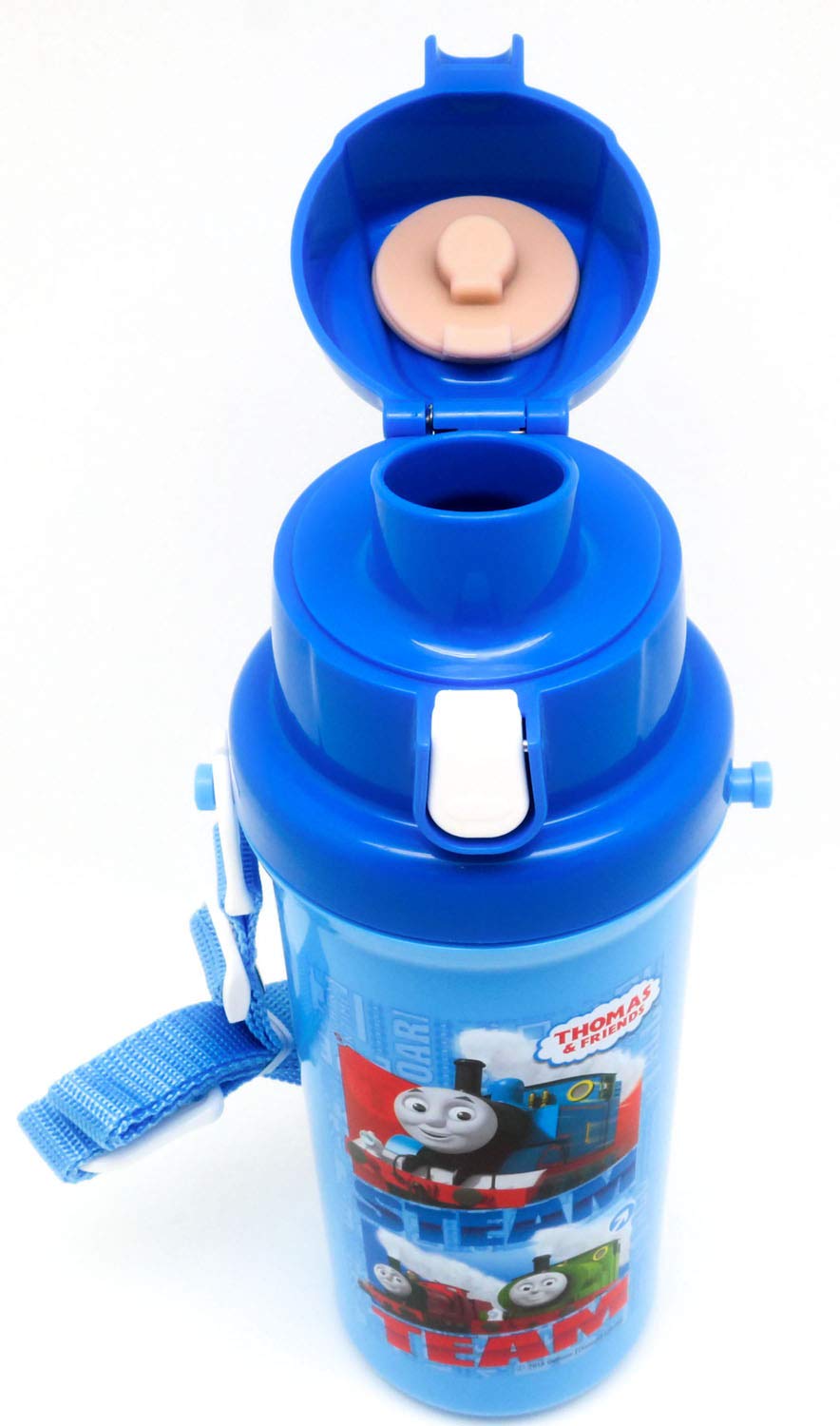 オーエスケー OSK SC-600B Thomas the Tank Engine Mug Bottle, Direct Drinking Water Bottle, 20.3 fl oz (600 ml), One-Touch Open, Wide Mouth, Made in Japan