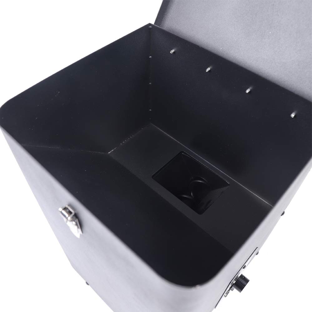 Pellet Smoker Hopper Assembly Kit, Electric Wood Pellet Smoker Grill Part with Digital Temperature Controller for Grill, Smoke, Bake, Roast, Braise, BBQ (Knob type)