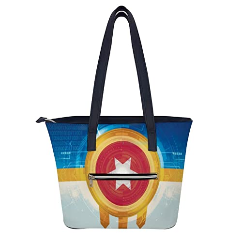 Tulsa Flag Engineering Women's Tote Bag PU Leather Shoulder Bag Handbags Purse For Work Shopping Travel