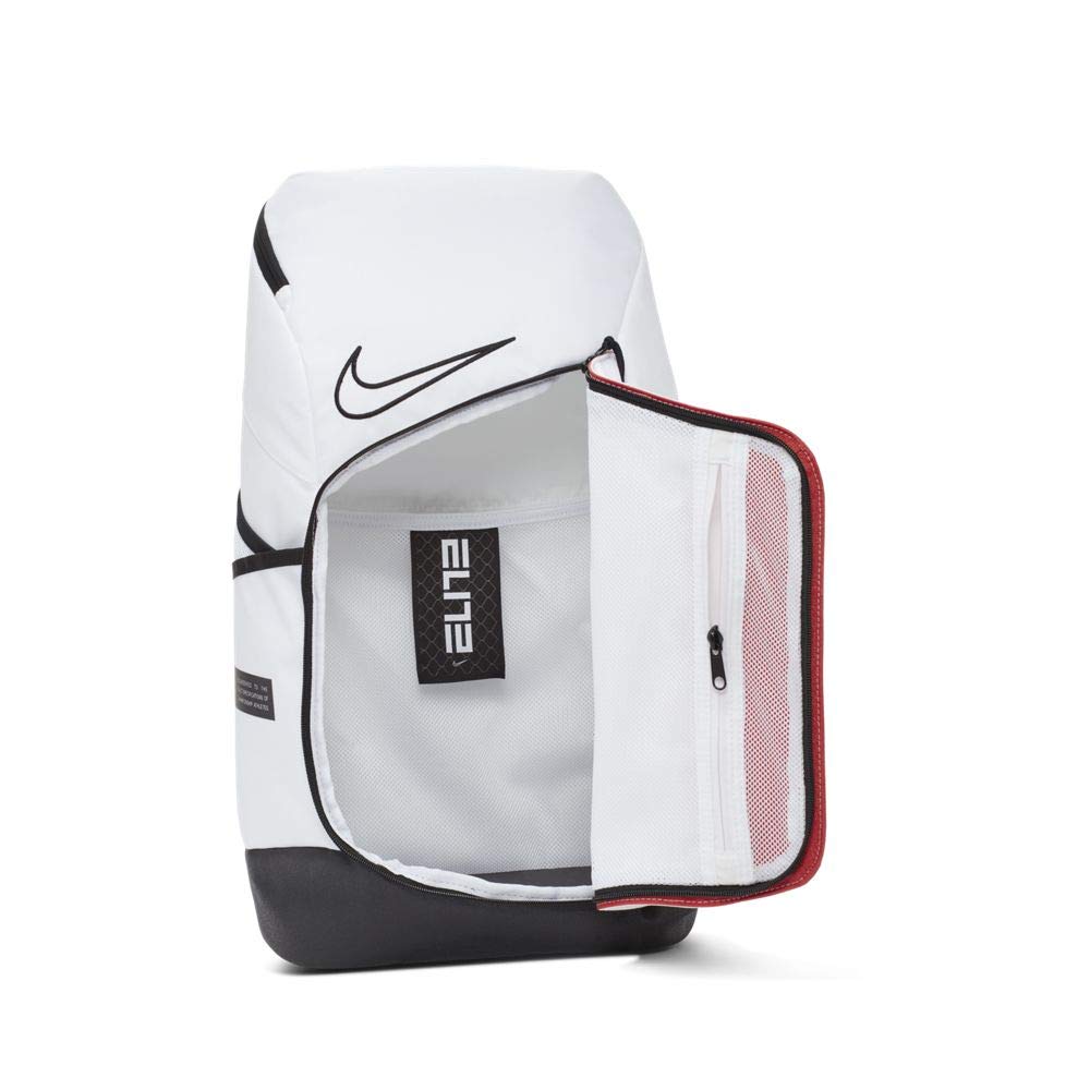 Nike Elite Pro Basketball Backpack BA6164 One Size (WHITE/UNIVERSITY RED/BLACK)