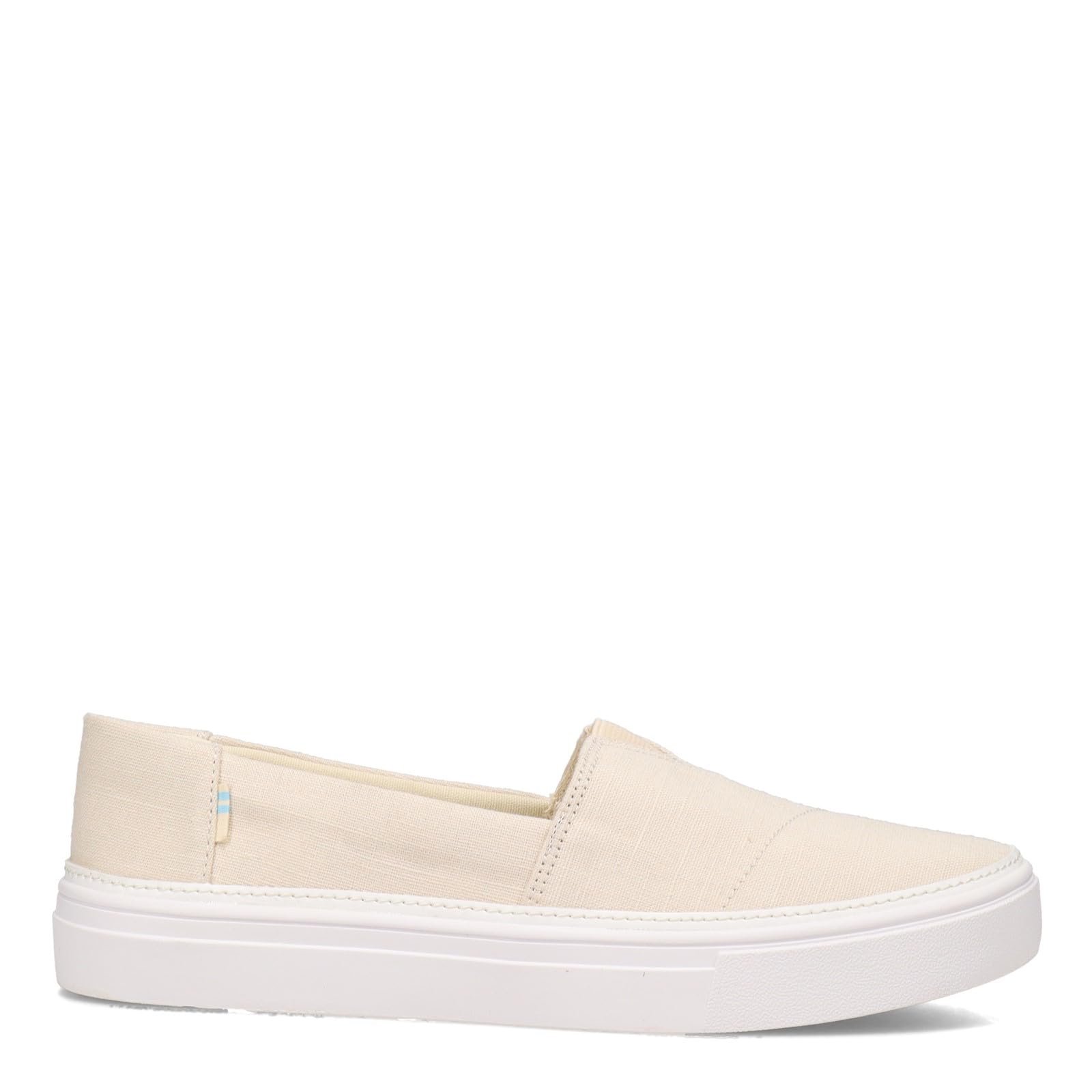 TOMS Women's Parker Linen Slip On Sneaker Black Textured Linen