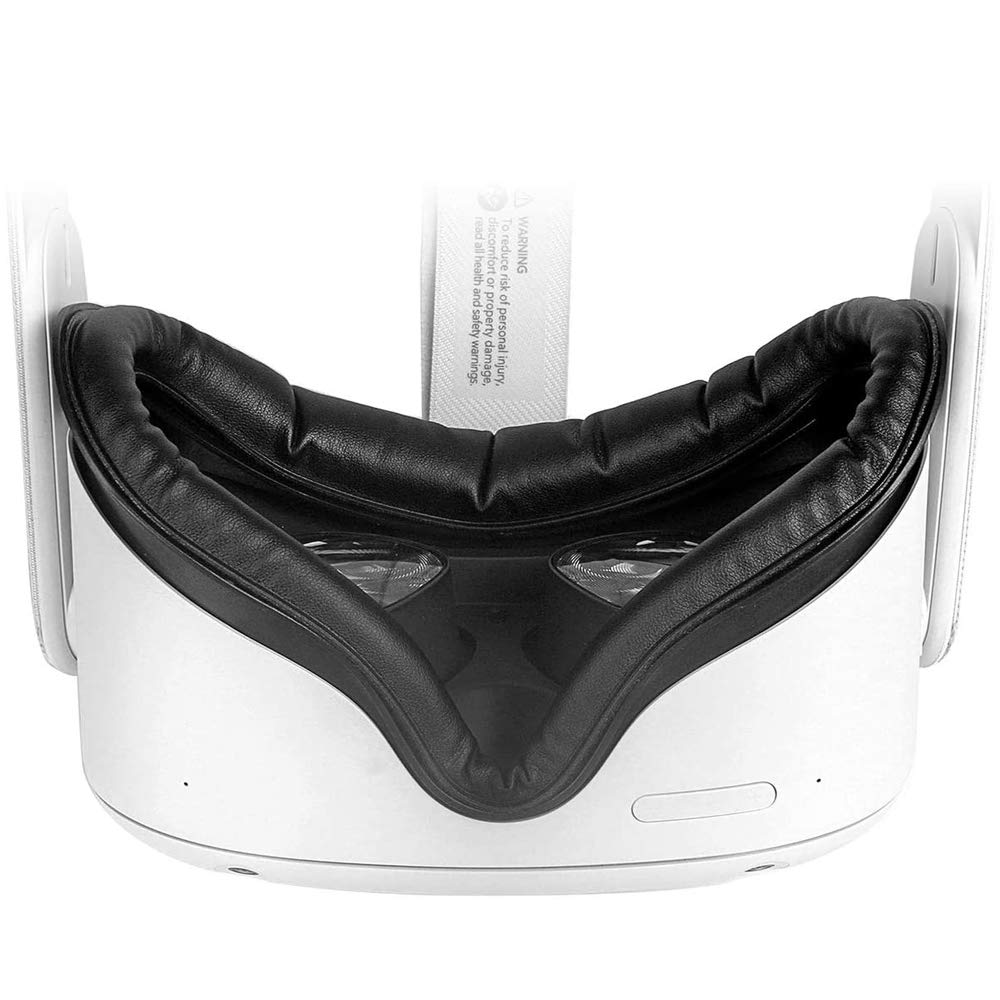 VR Facial Interface Bracket PU Leather Anti-Dirt Sweat-Proof Foam Face Cover for Oculus Quest 2