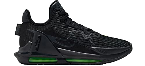 Nike Lebron Witness VI Mens Basketball Trainers Cz4052 Sneakers Shoes, Black/Black-Anthracite-Volt, 12 M US