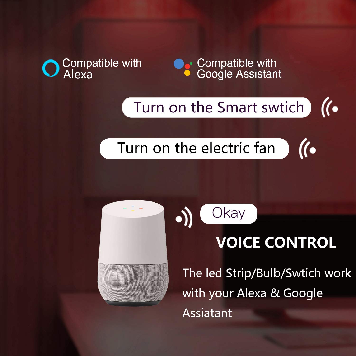 Smart Plug with 2xUSB(10A, 100-240V), Svipear WiFi Socket Compatible with Alexa, Google Home, No Hub Required, Remote Control Your Home Appliances from Anywhere, Only Supports 2.4GHz Network (2)