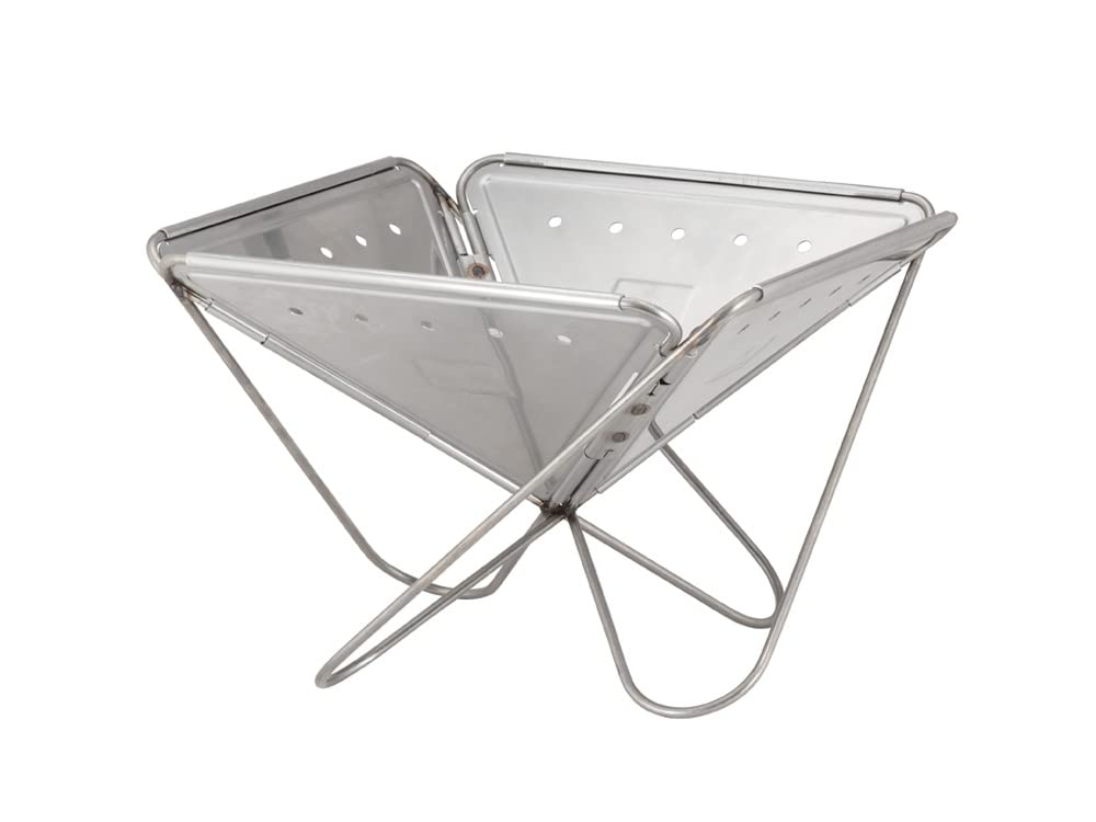 Snow Peak Pack & Carry (M) Fireplace - Made of Durable Stainless Steel - 13.75 x 13.75 x 9.75 in