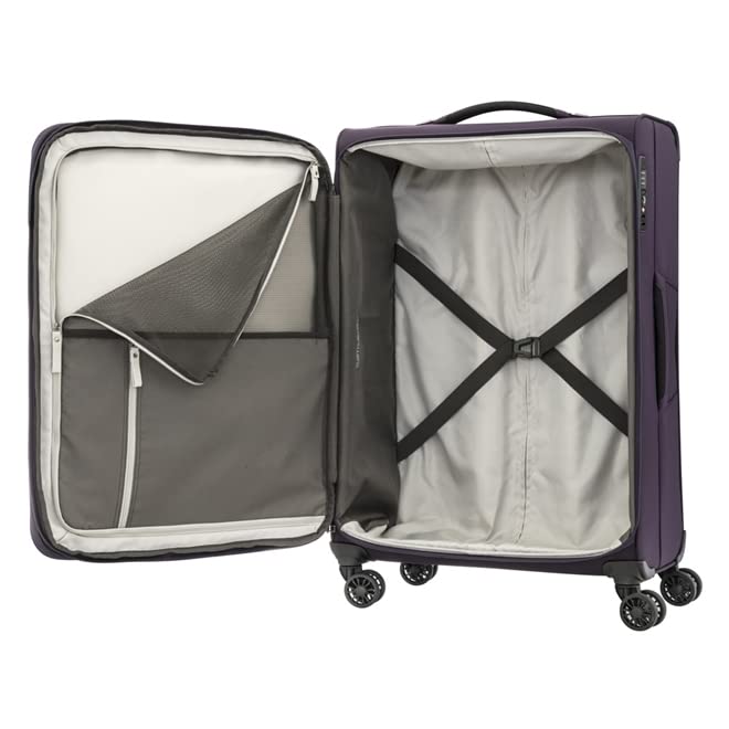 Samsonite 72H DLX Spinner Ladies Medium Purple Polyamide Luggage Bag TSA Approved DC6081002