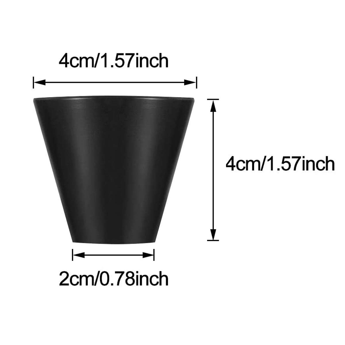 Techson 8 PCS Kayak Scupper Plug Kit, Universal Silicone Drain Holes Stopper Bung with Lanyard, for Canoe Boat (Black)