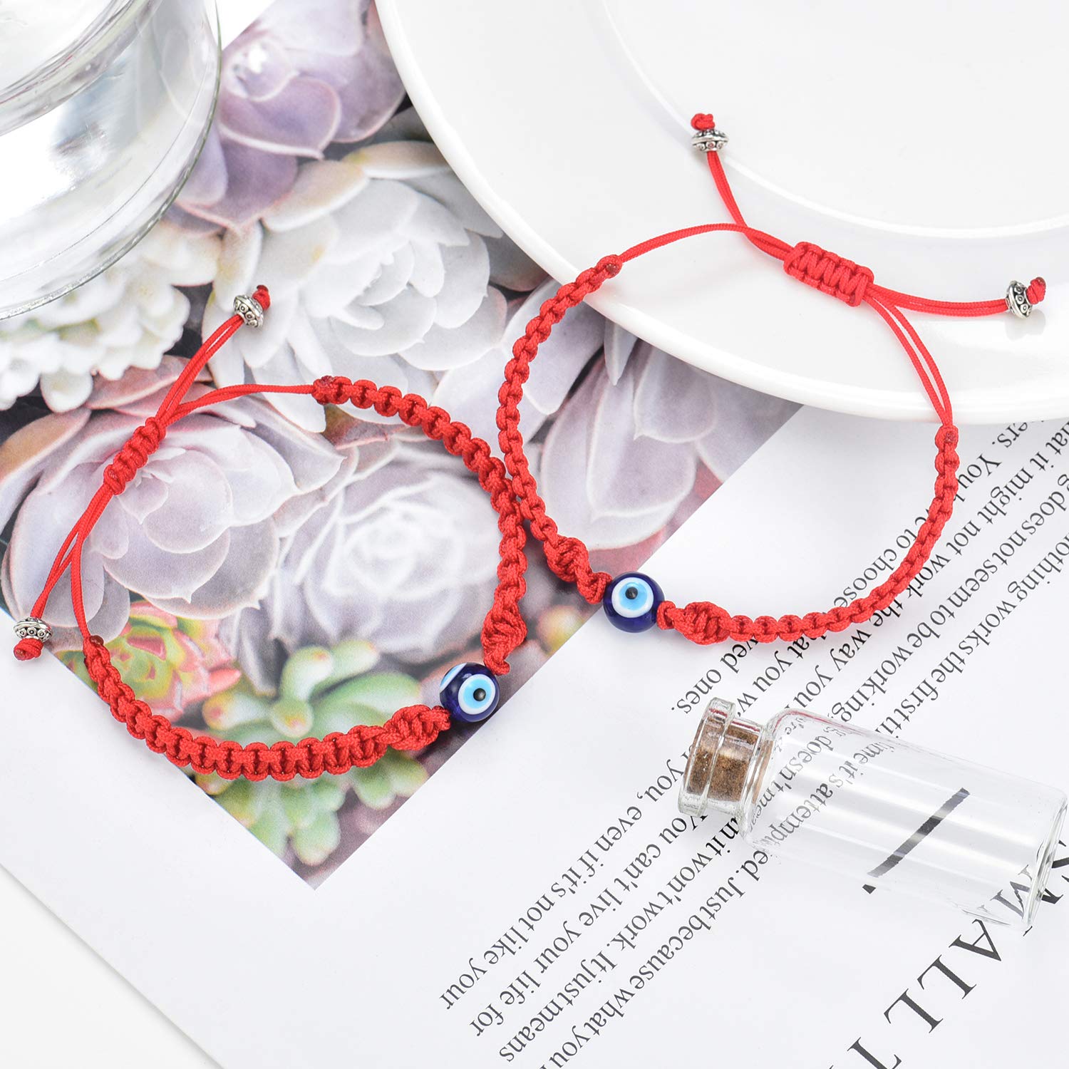 Tarsus Red String Evil Eye Bracelet for Women Teen Girls Kabbalah Good Luck Lucky Preotection Nazar Amulet