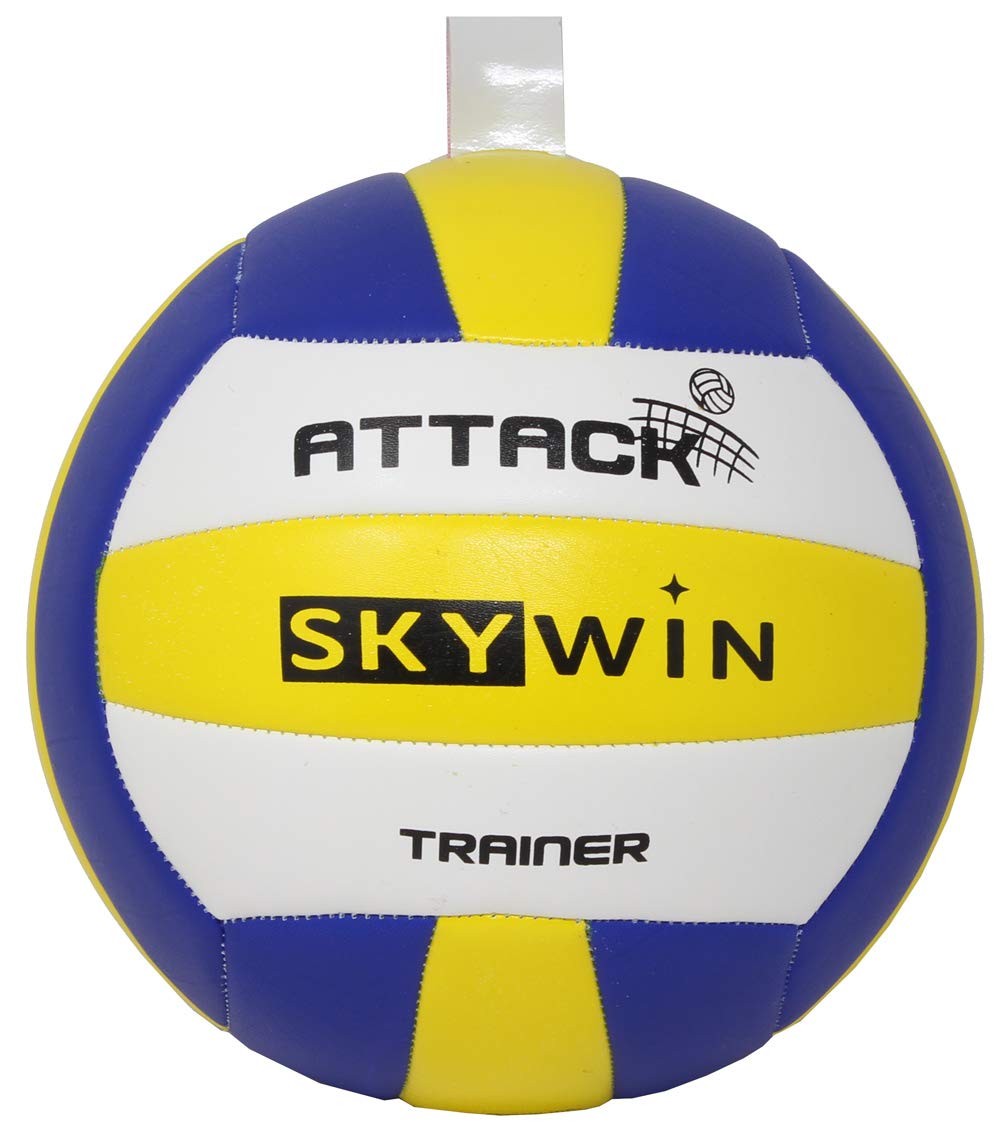 Skywin Volleyball Spike Trainer, Excellent Volleyball Training Aids Towards Epertise, Volleyball Equipment Training Improves Serving, Arm Swings, and Spiking Power (yellowblue)