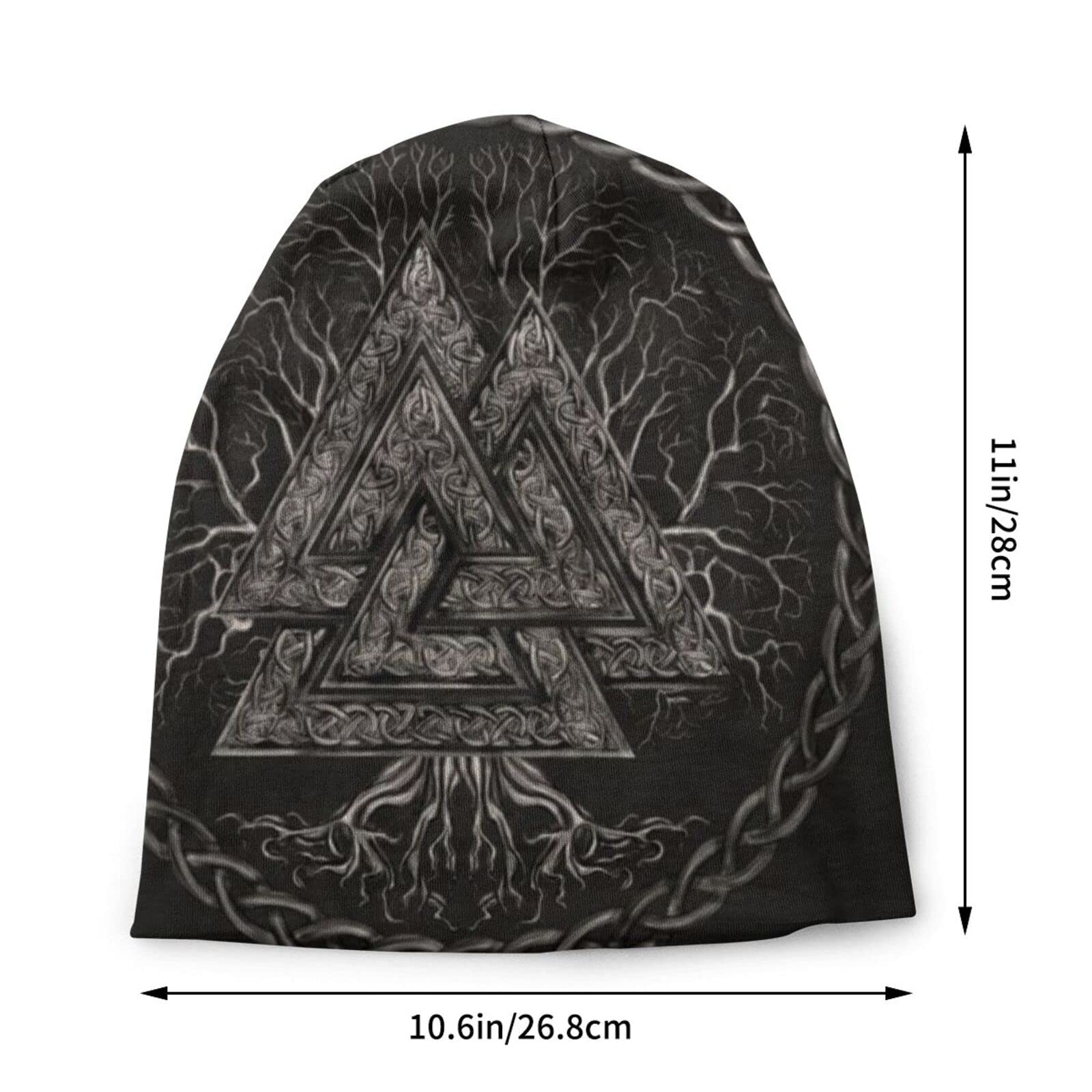Vikings Beanie Hat Cap Winter Softknit Stocking Cap Slouchy Headwear for Men and Women