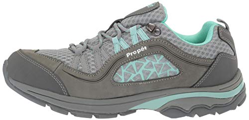 Propet Women's Propet Piccolo Boot, Grey/Mint, 6 Wide Wide US