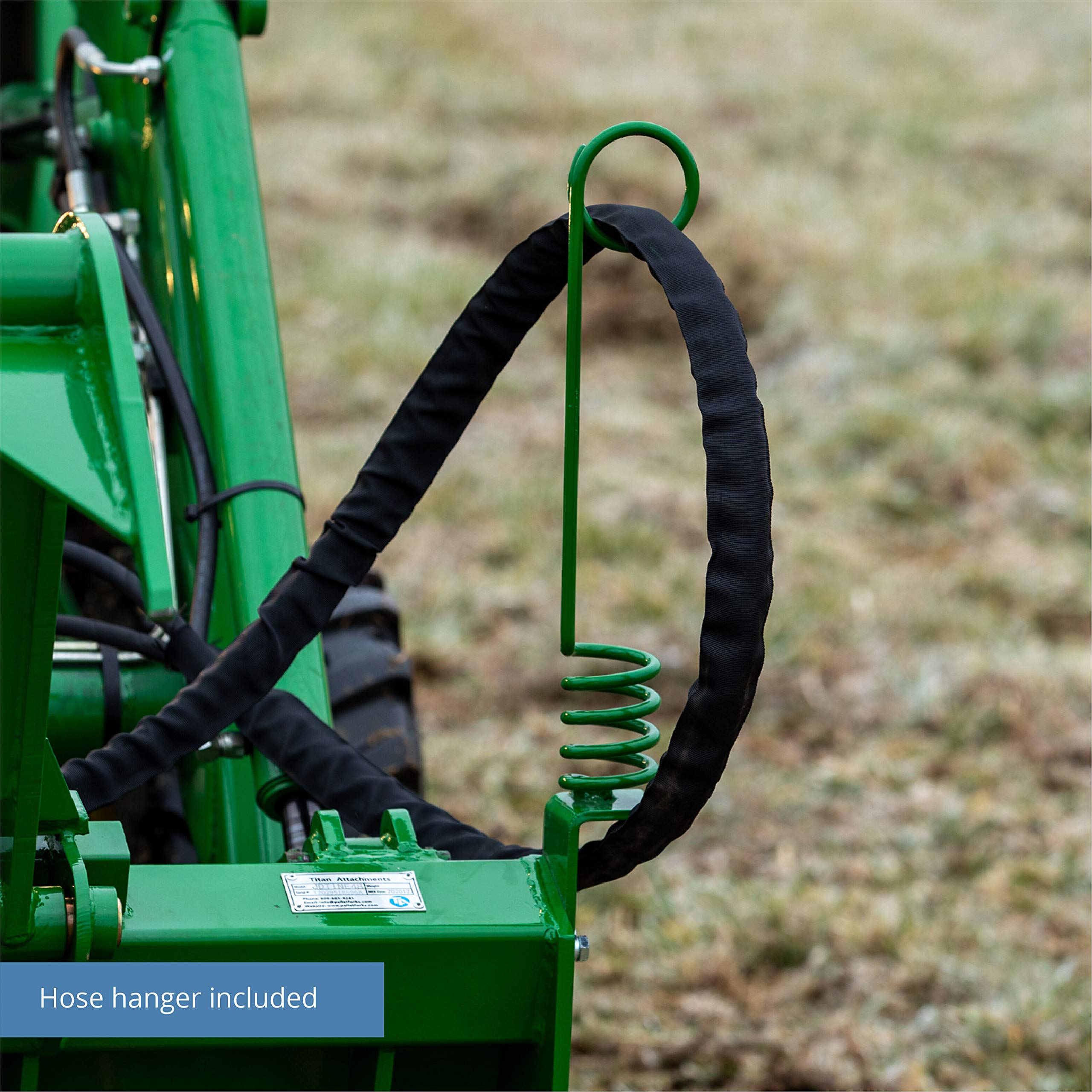Titan Attachments 48-in Tine Bucket Attachment Fits John Deere Loaders Fits John Deere Loaders, Hook and Pin Connection