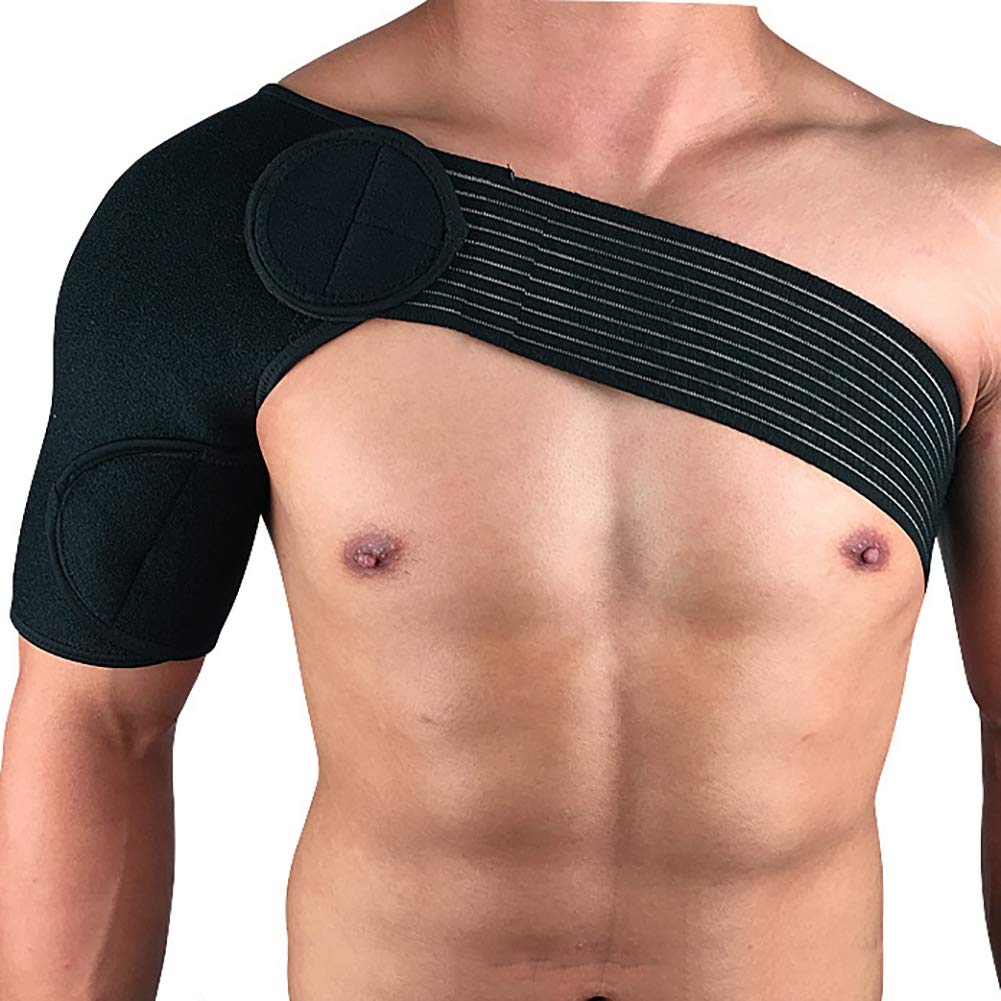 Shoulder Support Brace for Men and Women Adjustable Wrap Compression and Stability for Chronic Pain and Aches in Injuries Shoulder Compression Sleeve Wrap