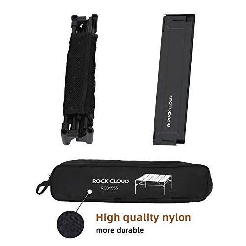 ROCK CLOUD Portable Camping Table Aluminum Folding Camp Table Lightweight Outdoor for Camping Hiking Backpacking Picnic