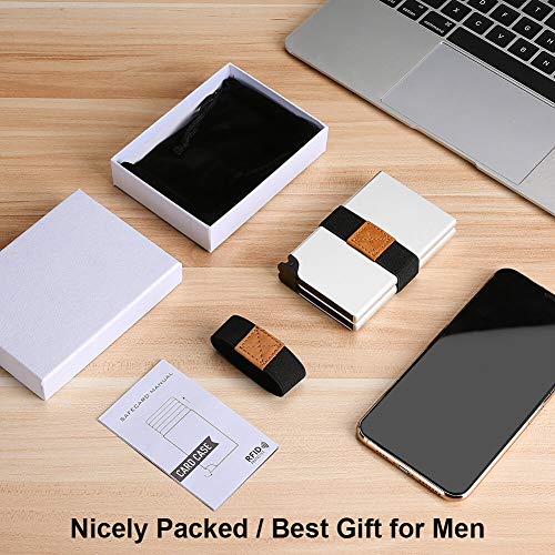 UpLook Pop Up Wallet Card Holder RFID Slim Wallet Card Case with Magnetic Clip