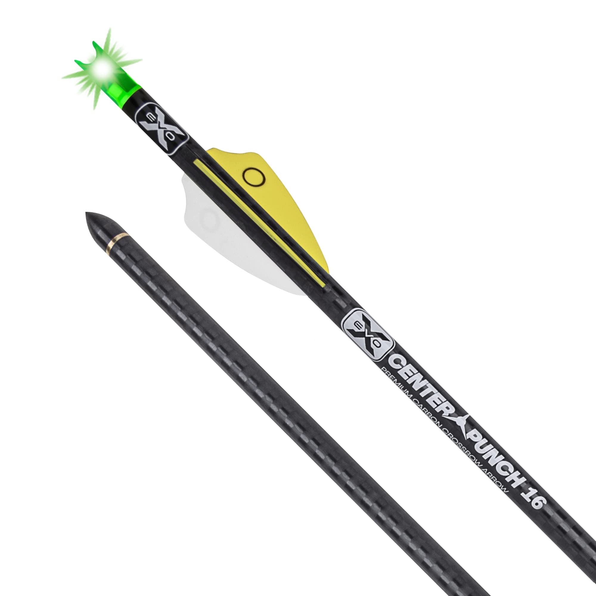 TenPoint EVO-X Lighted CenterPunch16 Premium Carbon Crossbow Arrows (3-Pack)