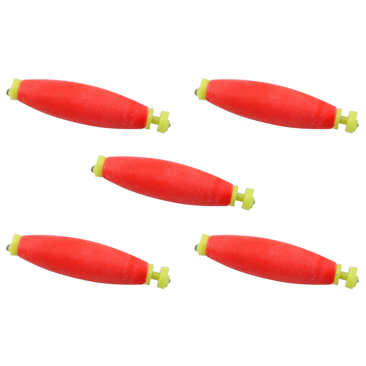 Youliang 5PCS Foam Spring Float Fishing Bobbers Weighted Foam Snap on Float Weighted Bobbers Fishing Tackle Accessories