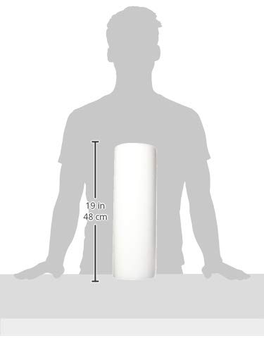 Rehabilitation Advantage HighDensity Foam Roller Fabric, White with Cover, 8" Long, 1 Count