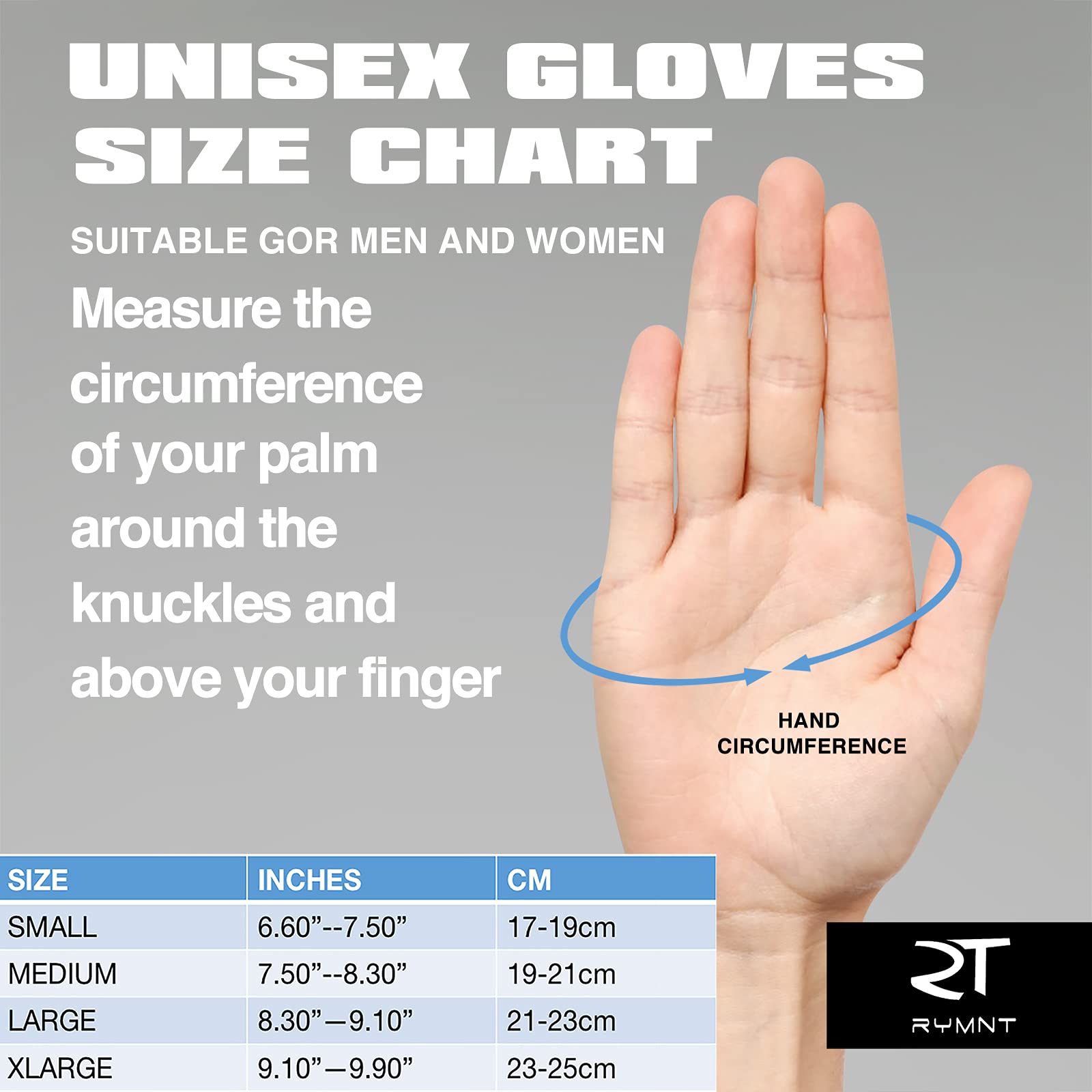 RYMNT Winter Gloves with Touch screen, Lightweight Texting Thermal Gloves with Anti-Slip, Water Resistant for Workout, Hiking, Running, Cycling, Driving, Outdoor Camping and Daily Working.Skull-Medium