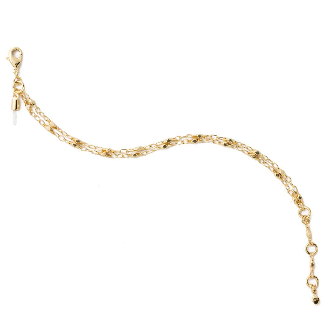 Sorrelli Lisa Oswald Collection Clear Chained to The Rhythm Bracelet, Antique Silver-Tone Finish, Crystal