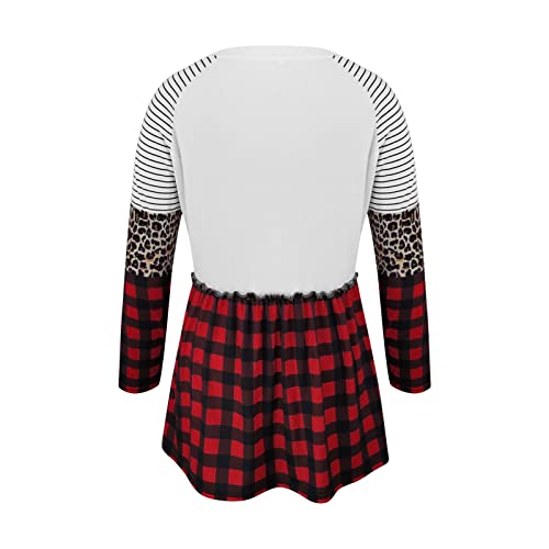 Women Autumn Crewneck Pullover Comfortable Christmas Printed Loose Casual Top Cute Long Sleeve Fashion Sweatshirt