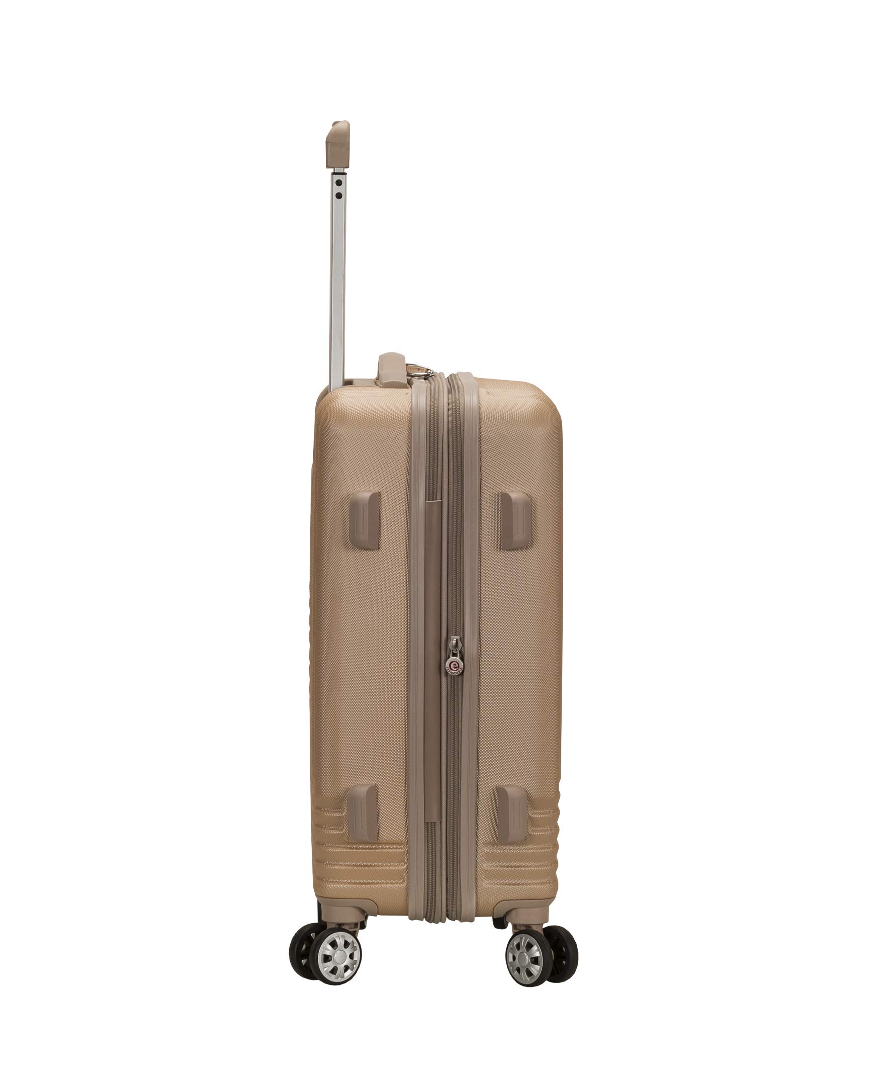 Rockland Star Trail Hardside Spinner Wheel Luggage, Champagne, 2-Piece Set (20/28)