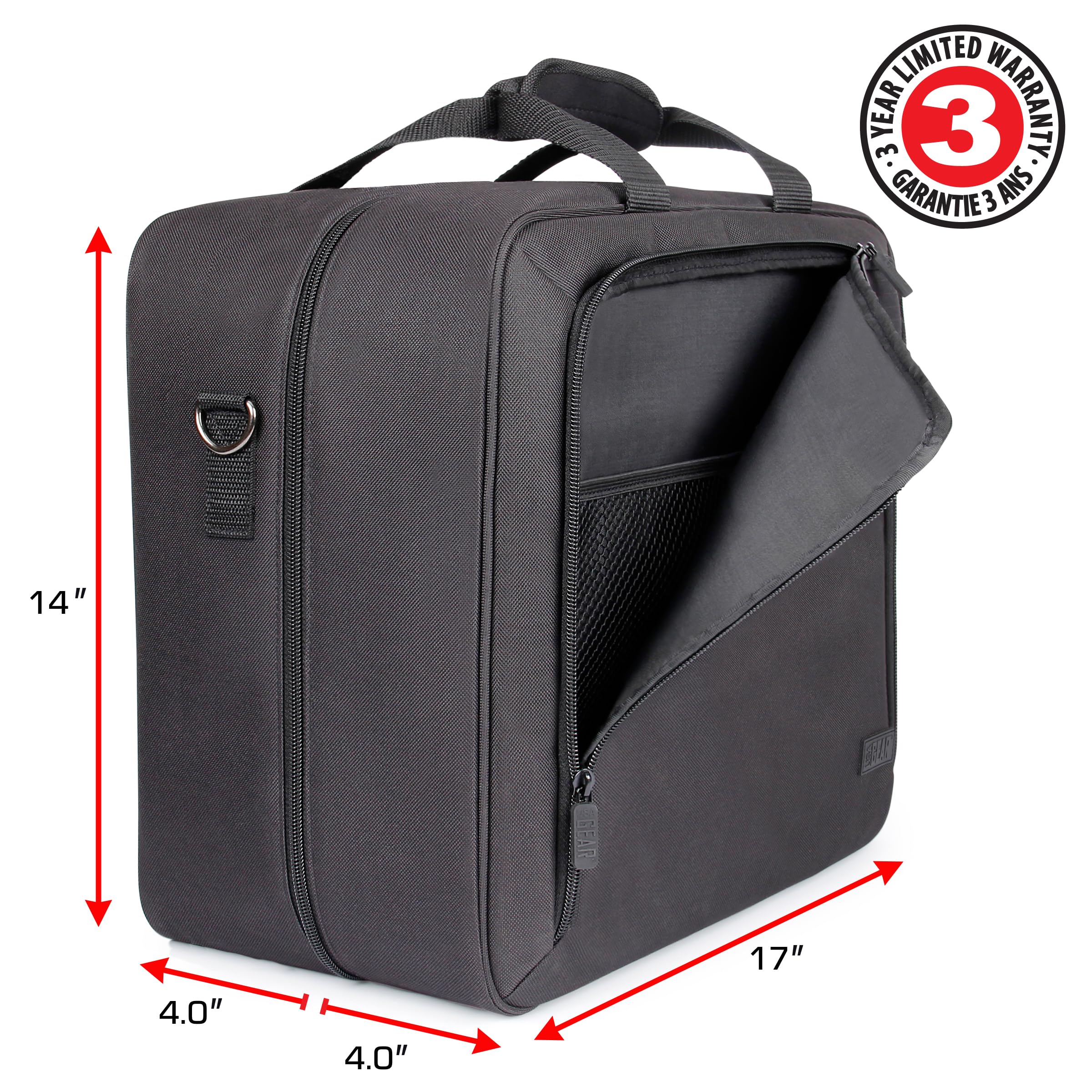USA Gear PS5 Carrying Case - PS5 Travel Bag Compatible with PlayStation 5, PS5 Slim with Adjustable Interior - PS5 Travel Case for Dualsense Controllers, Playstation 5 Games, PS5 Accessories (Blue)
