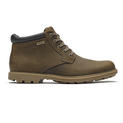 Rockport Men's Rugged Bucks Waterproof Boot, Boston tan, 10.5 W