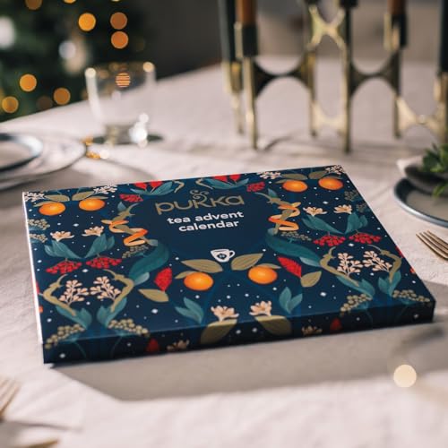Pukka Tea Gift, Organic Tea Advent Calendar 2023, 24 Tea Bags