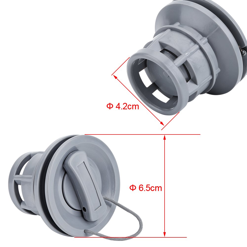 VBESTLIFE PVC Air Gas Valve Replacement Boat Air Valve for Inflatable Boat Dinghy Kayak Canoe
