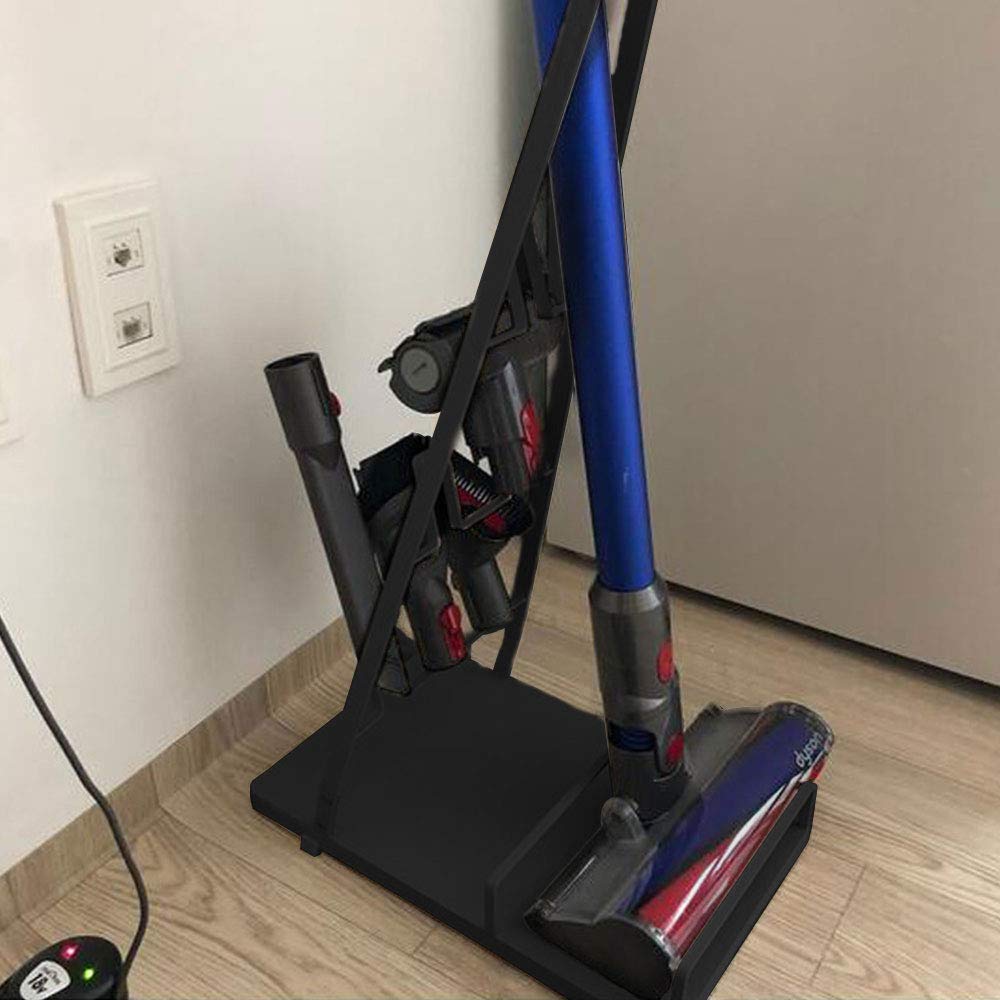 Usmoscat Vacuum Cleaner Stand for Dyson V6 V7 V8 V10 V11,Other Brands and Generic Stick Cleaner, Support Organizer for Handheld Electric Broom (Black)