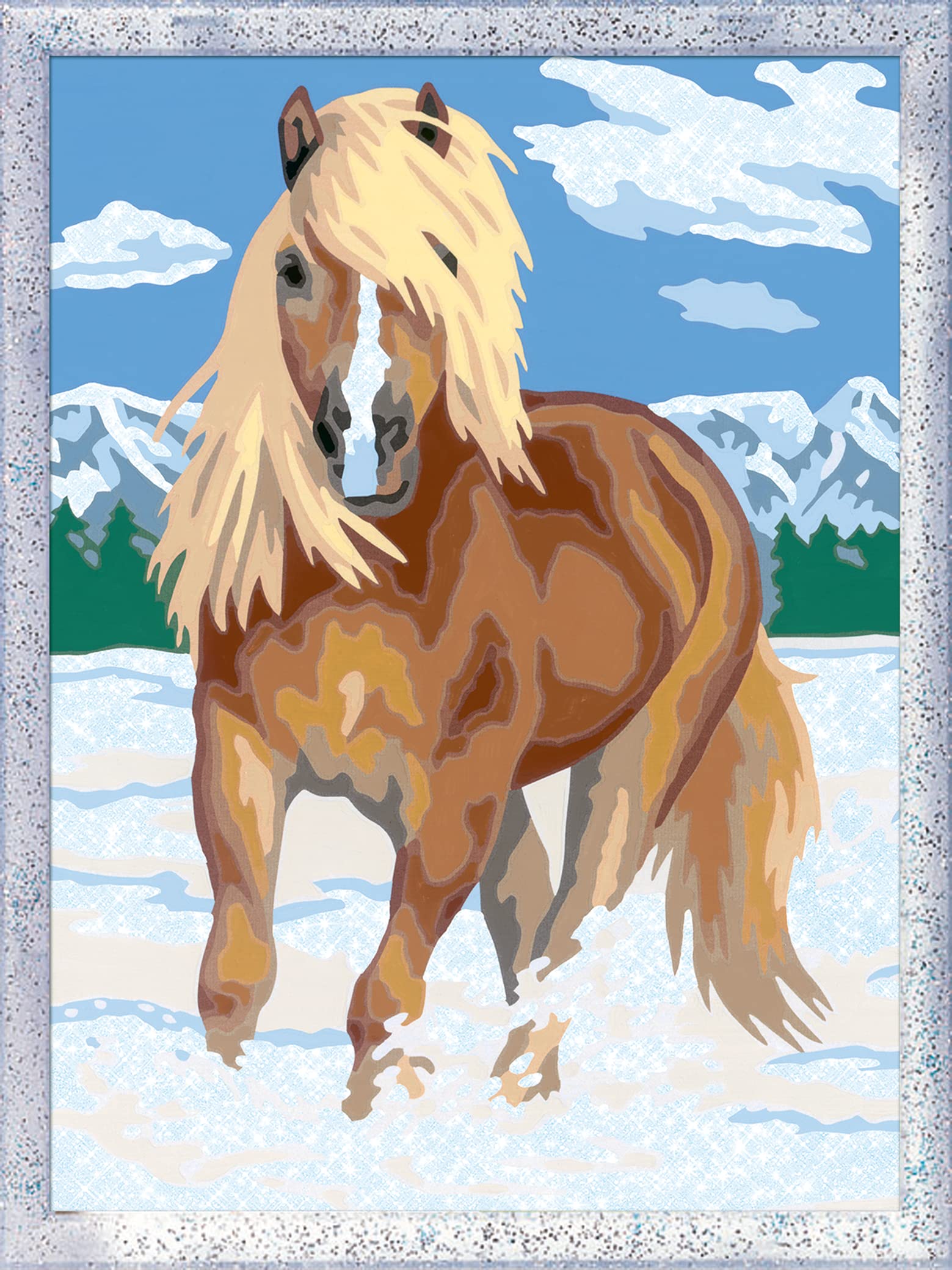 Ravensburger CreArt The Royal Horse Paint by Numbers Kit - Ideal for Kids & Beginners | Complete Set | DIY Home Art Project | Great Gift for Ages 9 and Up